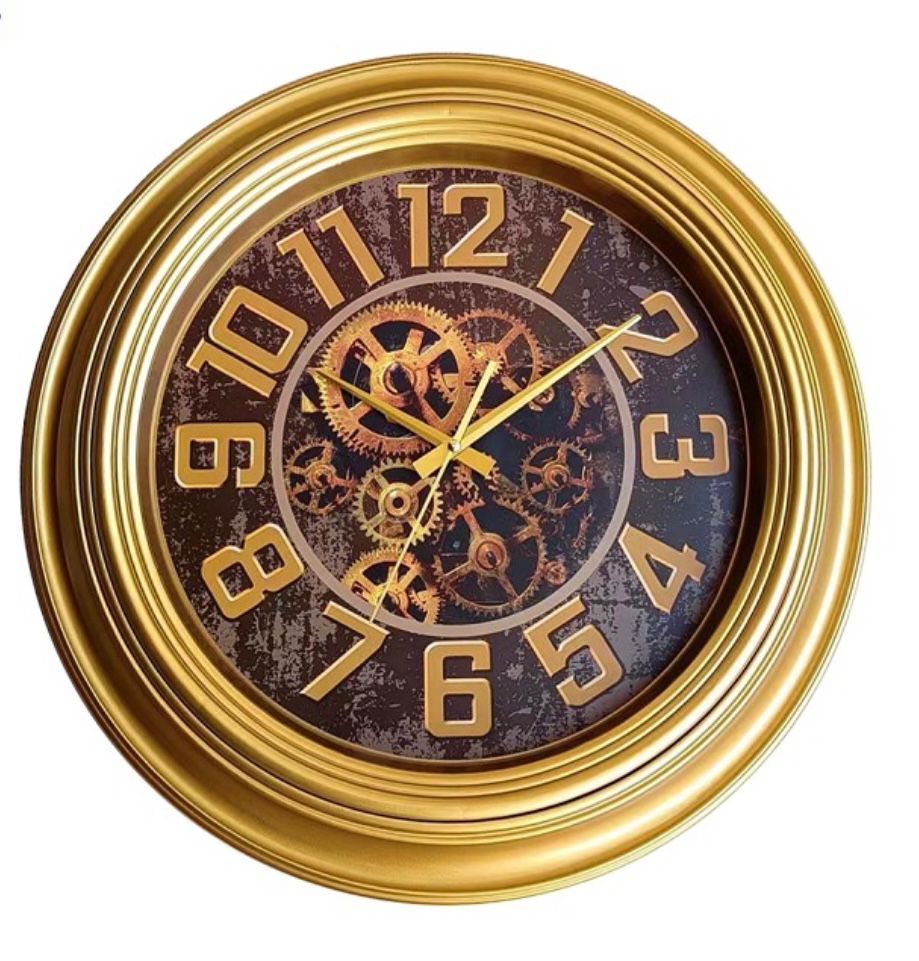 Industrial gear analog wall clock – Thepe Stores