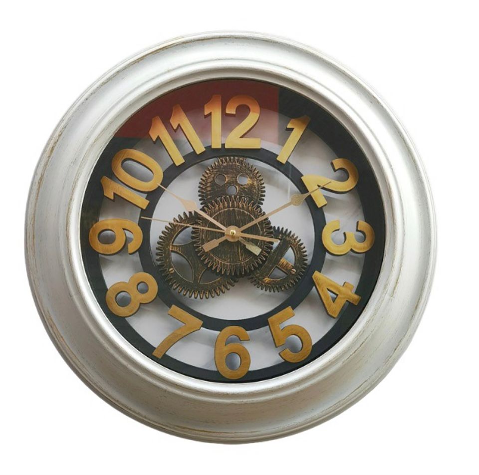 Industrial gear analog wall clock – Thepe Stores
